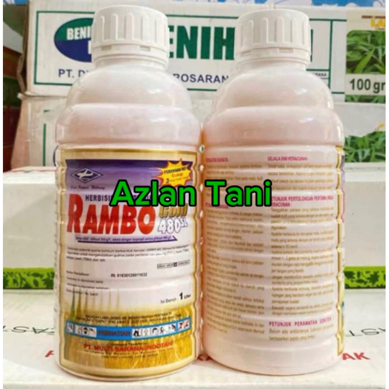 Jual Rambo Gold 480SL 1liter Herbisida Sistemik Obat Pembasmi Rumput ...