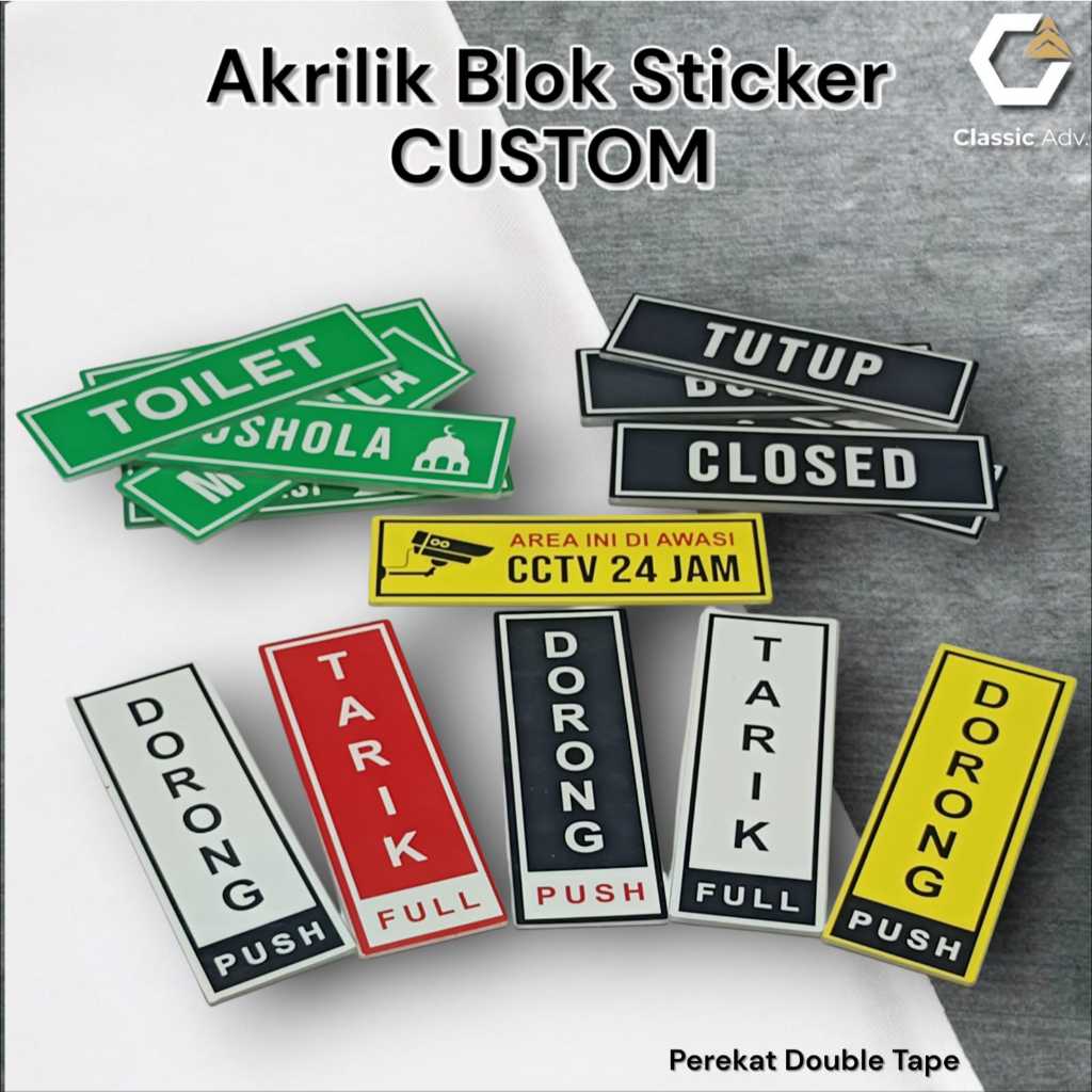 Jual Sign board akrilik CUSTOM, penanda ruangan, tanda araah petunjuk ...