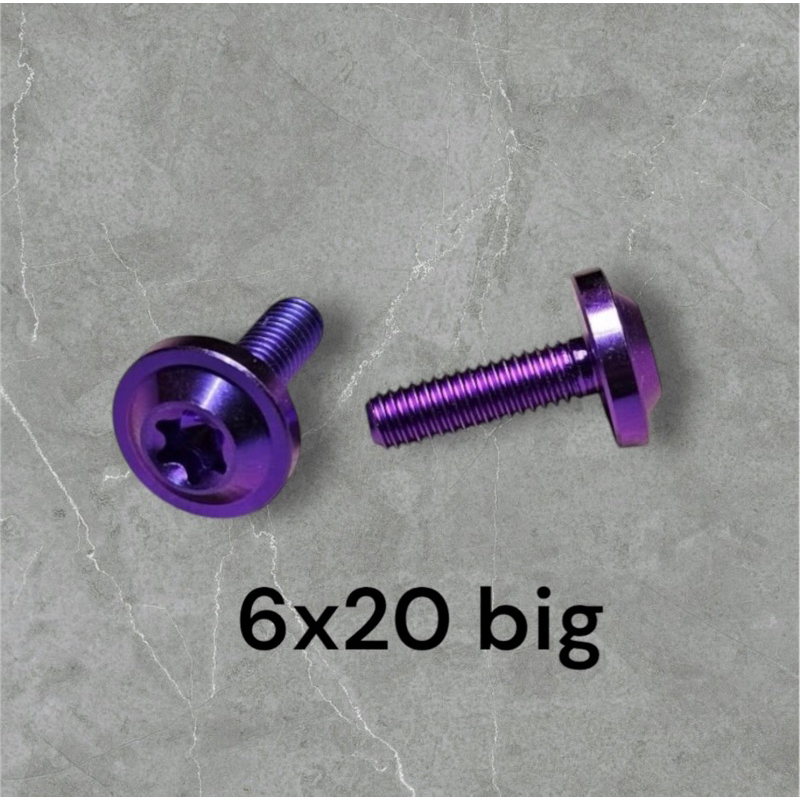 Jual Baut titanium big m6x20 drat 10 panjang 2cm original vietnam | Shopee Indonesia