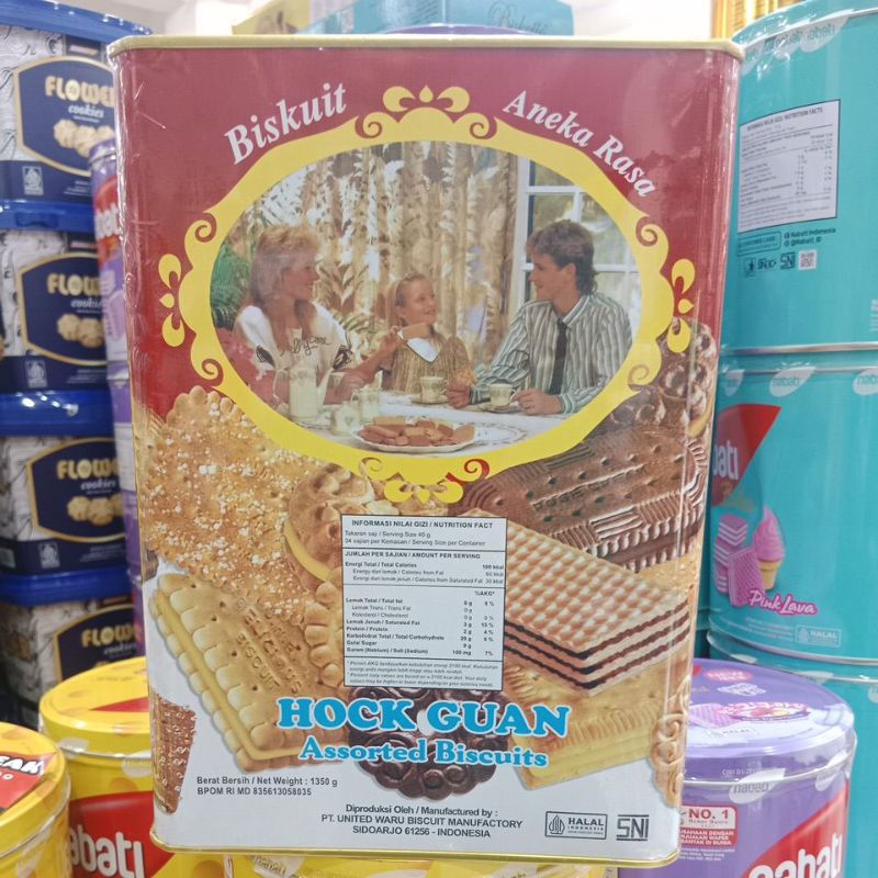 Jual Hock Guan assorted biskuit 1350 gram | Shopee Indonesia