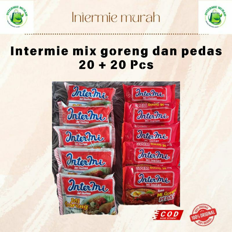 Jual MIX Intermi goreng dan pedas ( 40 Pcs ) | Shopee Indonesia