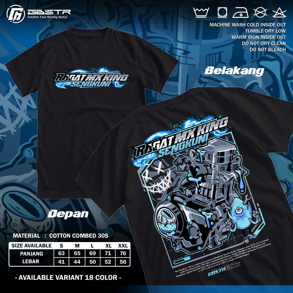 Jual Kaos Racing Ragat MX King Sengkuni Baju Distro Motor Herex Yamaha Tshirt Otomotif GBA3298 ...