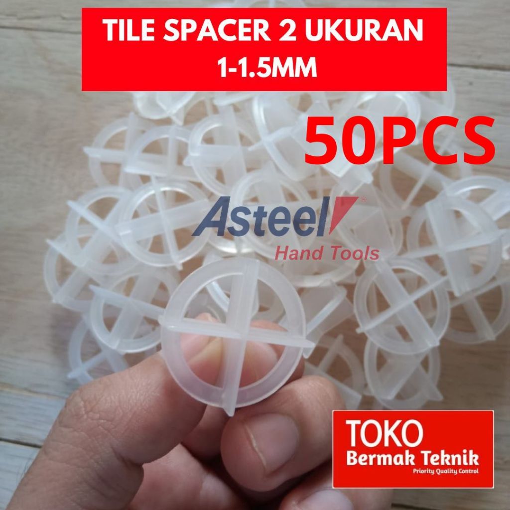 Jual 50PCS Tile Spacer tebal 1mm 1.5mm T Cross alat perata pasang ...