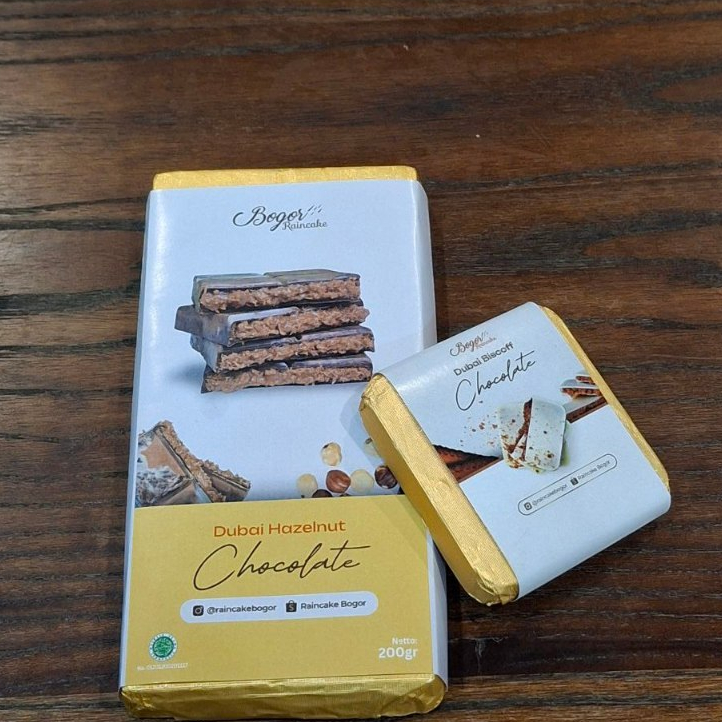 Jual Bogor Raincake Dubai Hazelnut Large + Free Dubai Biscoff Chocolate ...