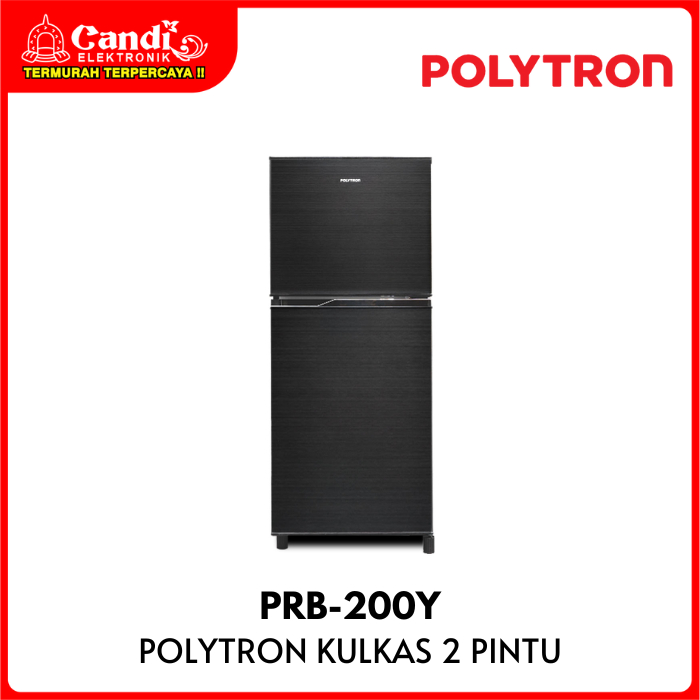 Jual POLYTRON Kulkas 2 Pintu Kapasitas 166 Liter Metallic Series PRB ...