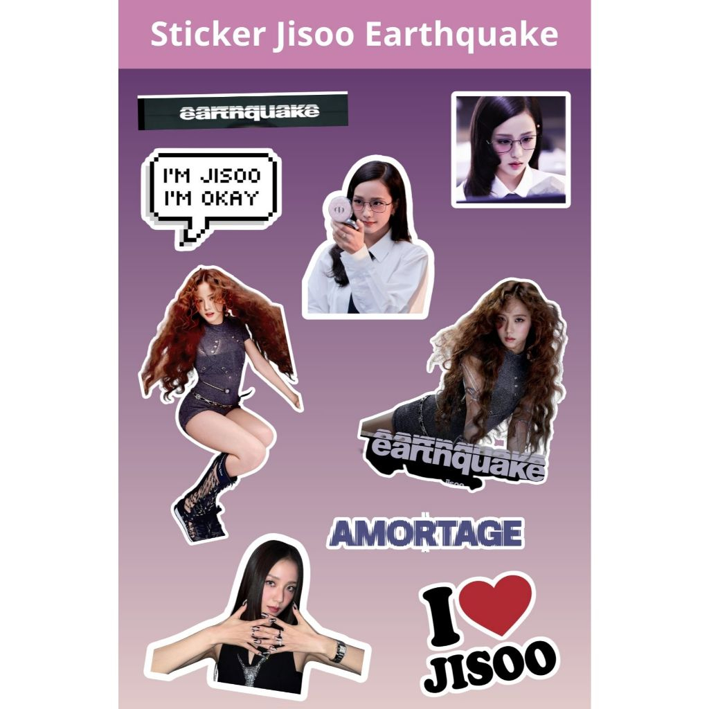 Jual Sticker Jisoo Custom Non Cutting 10x15cm - Sticker Jisoo Keren ...