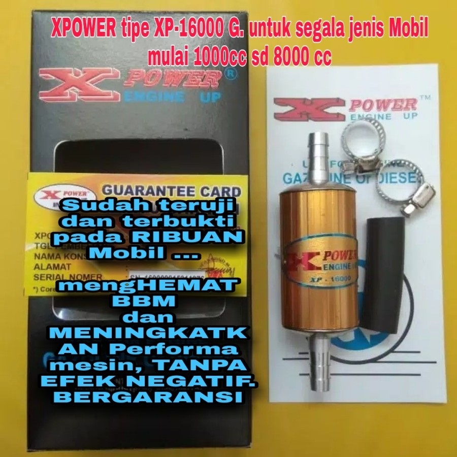 Jual Xpower XP16000 Alat Penghemat BBM Mobil Bensin & Solar/diesel, Pengirit BBM segala merk dan ...