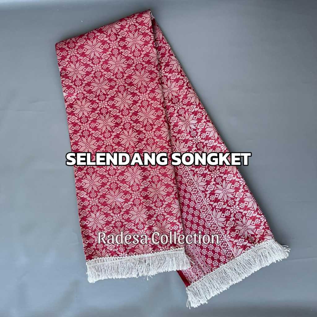 Jual SELENDANG SONGKET SEMI PALEMBANG/SELENDANG SONGKET/SELENDANG ...