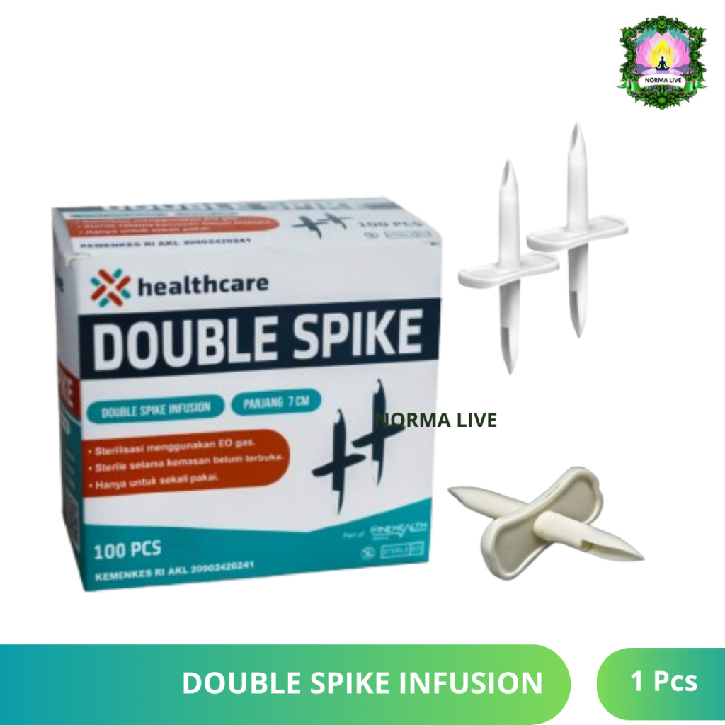 Jual Cod Dobel Spike Infusion Set Healthcare Alat Penusuk Botol Cairan ...