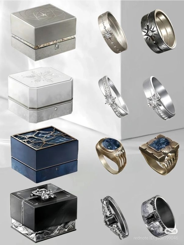 Jual Cincin Love and Deepspace Ring Couple Ring Zayne Xavier Rafayel ...