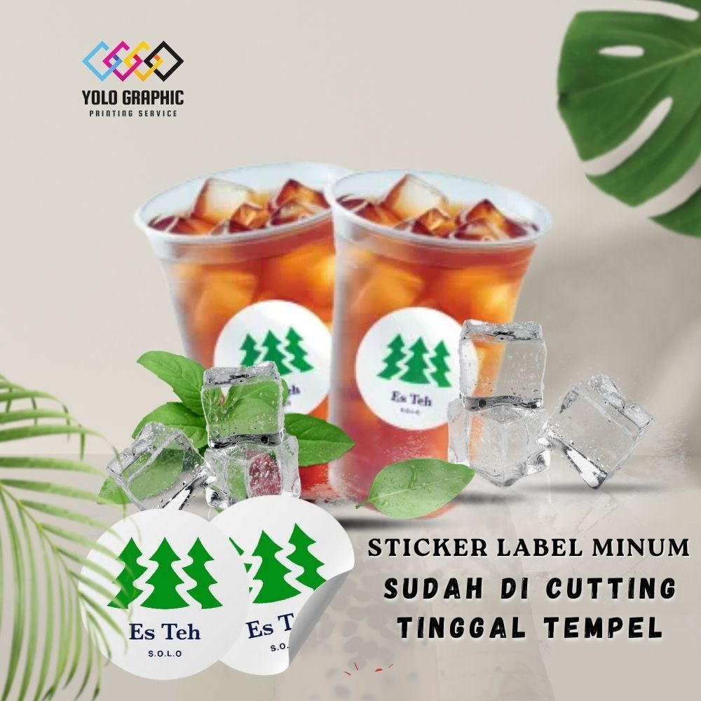 Jual Stiker Label Minuman Es Teh Solo Sticker Gelas Cup Es Teh | Shopee ...
