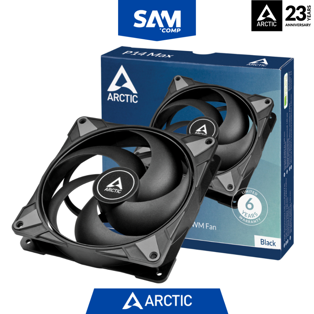 Jual Fan ARCTIC P14 Max Black High-Performance 140mm PWM Fan 2800 RPM ...