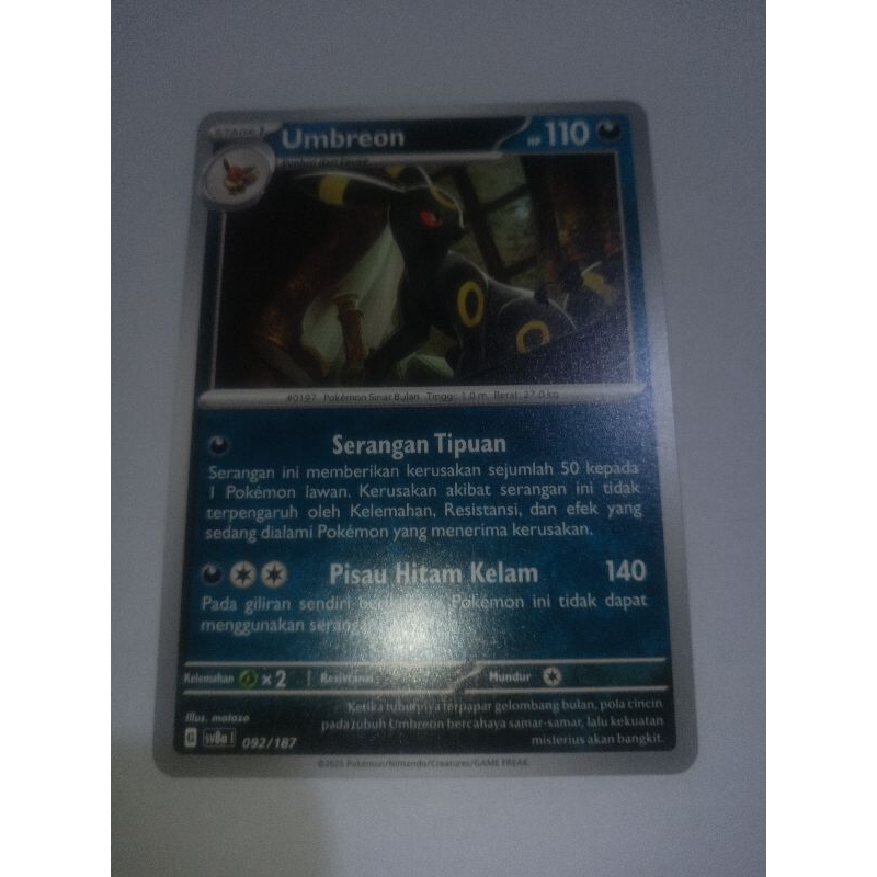 Jual Umbreon 092/187 - Set Festival Terastal - Pokemon TCG Indonesia | Shopee Indonesia