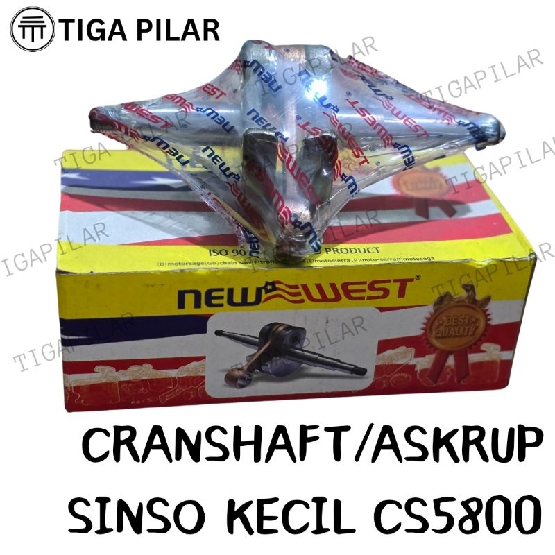 Jual CRANKSHAFT ASKRUK ASKRUP KRUKAS SOKAR CHAINSAW SINSO SENSO KECIL ...
