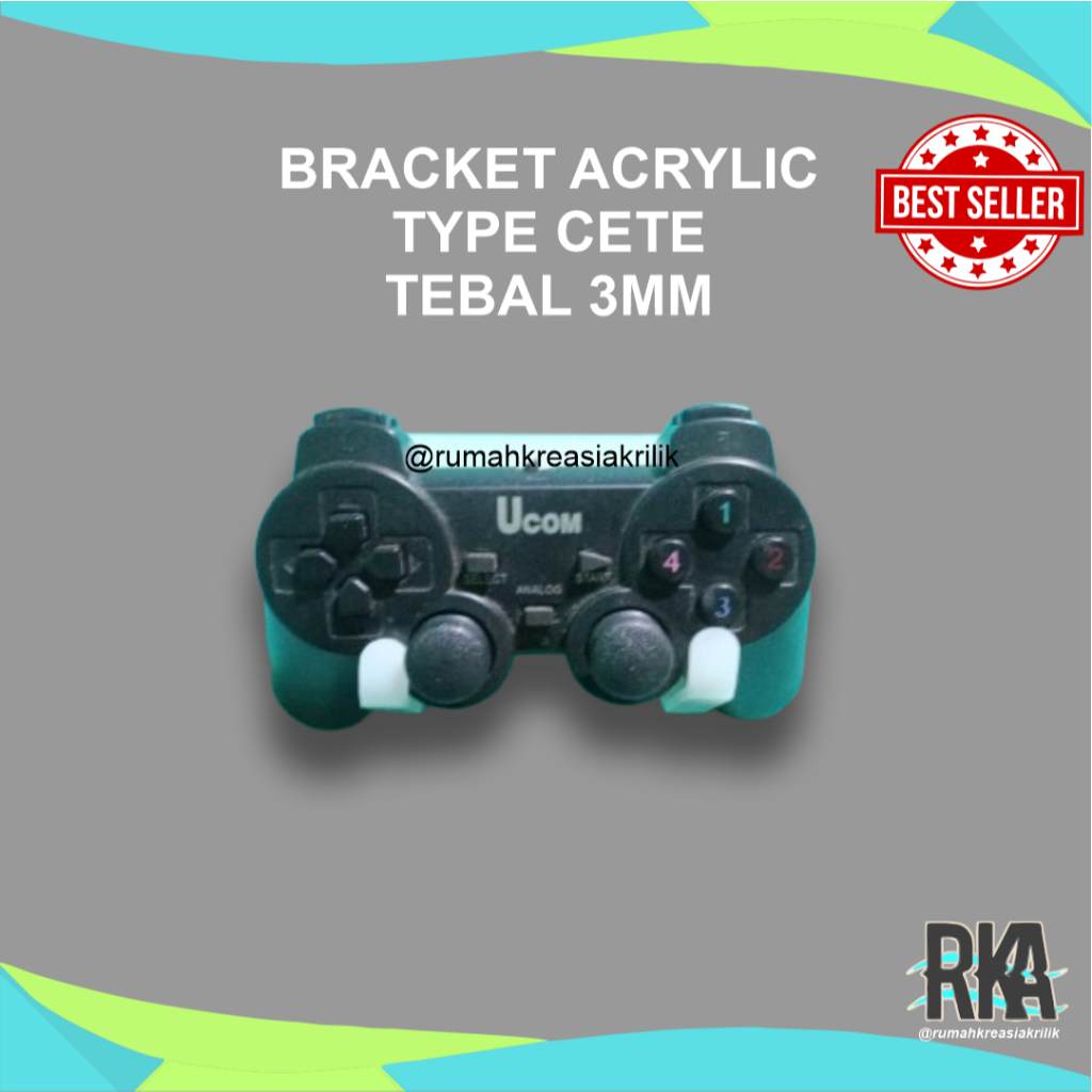 Jual BRACKET STIK PS AKRILIK TEBAL 3MM TYPE CETE GANTUNGAN CONTROLLER ...