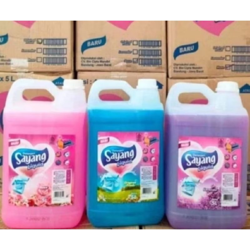 Jual PROMO SALE !! Sabun Sayang Detergent Laundry Liquid Sabun 5 Liter ...