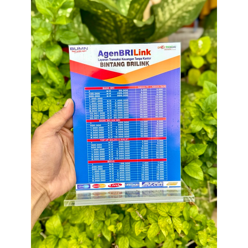 Jual BISA CUSTOM EDIT NOMINAL DAN ADMIN SESUAI PERMINTAAN AKRILIK MEJA ...