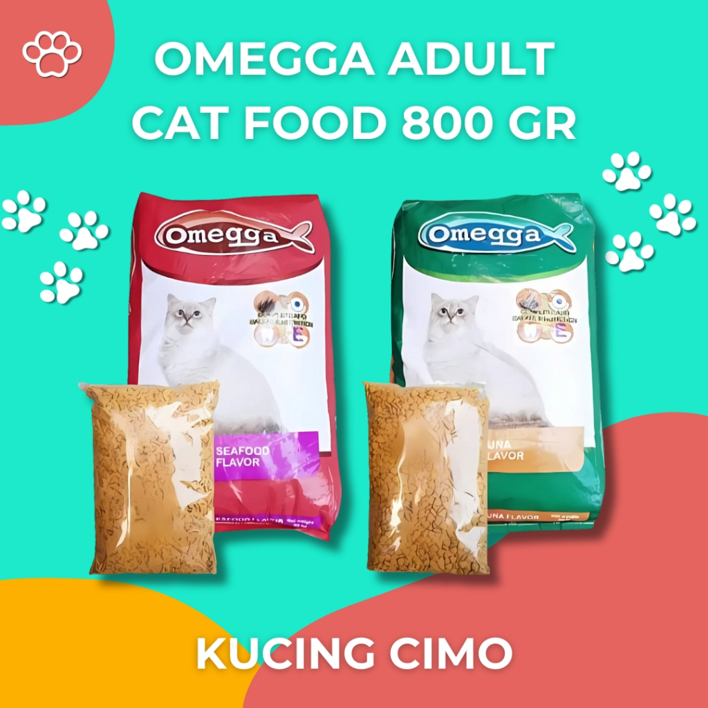 Jual Omegga Makanan Kucing Repack Omega Cat Food Tuna Seafood | Shopee ...
