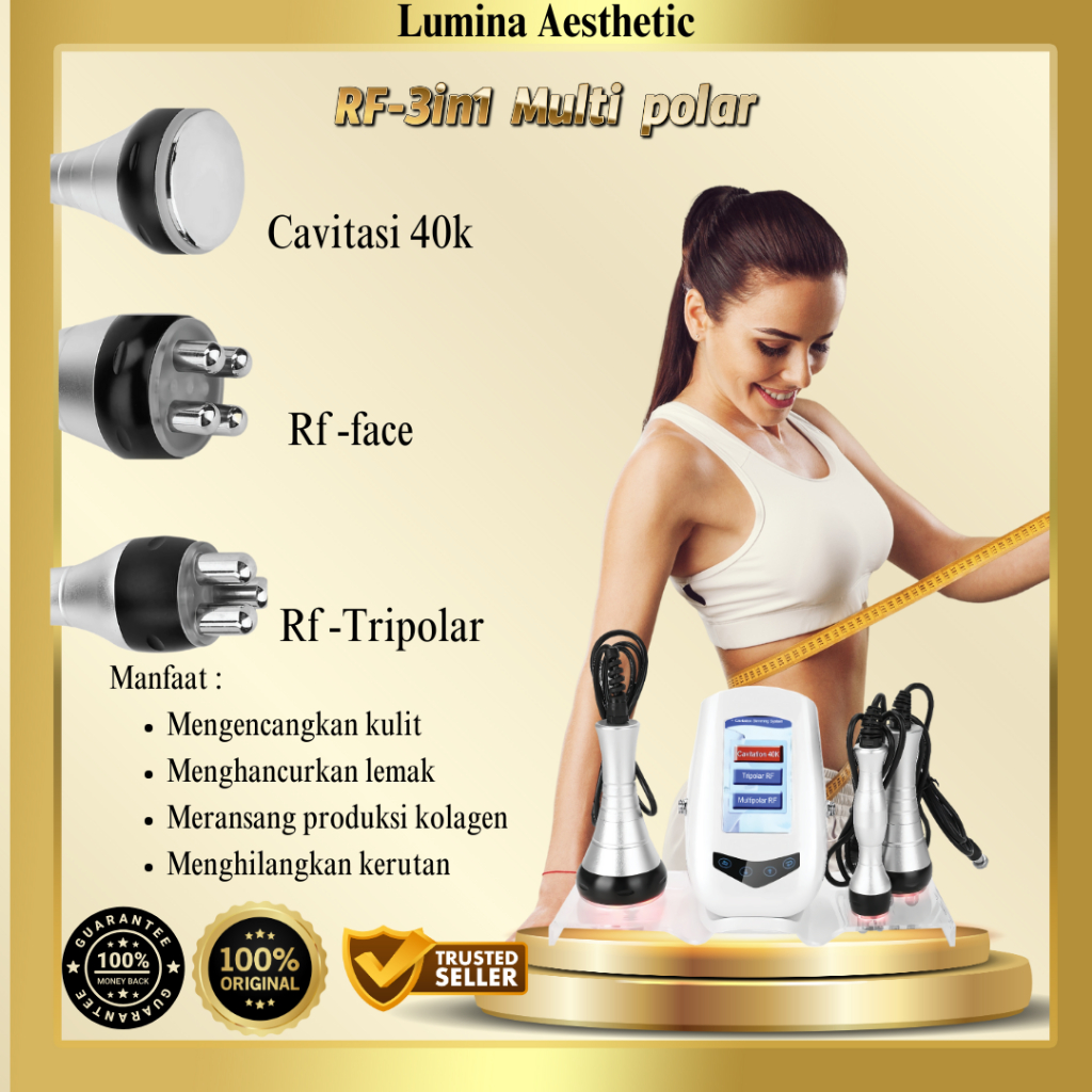 Jual Alat RF 3in1 LCD Multipolar Mengencangkan Wajah Radio Frequency ...