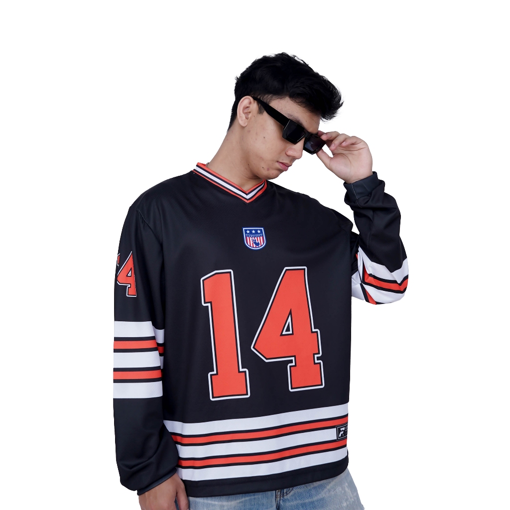 Jual Flame / 14/ Longsleeve Series / Jersey / Streetwear / Korea / NFL ...