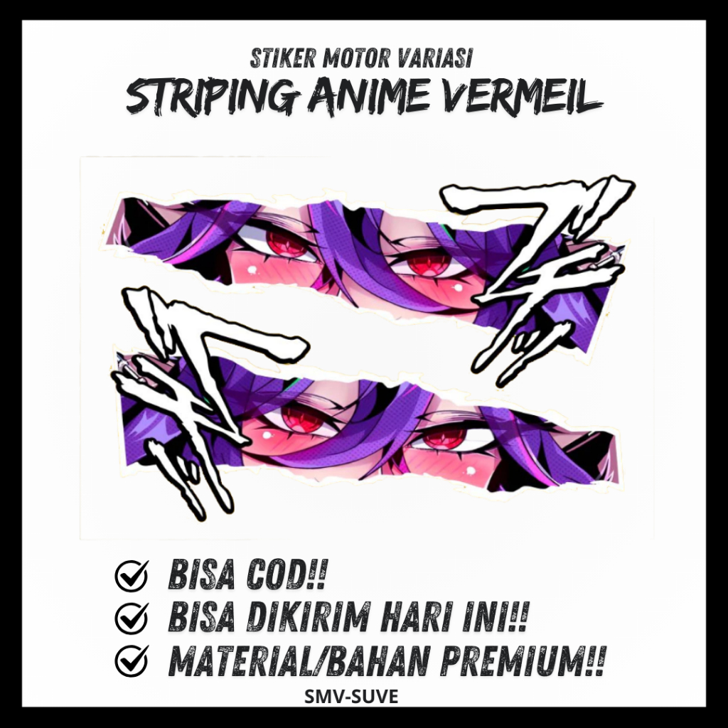 Jual Stiker Striping Vermeil Sticker Anime Vermeil In Gold Kanan Kiri ...