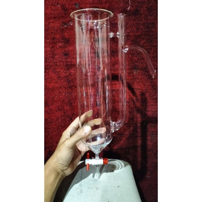 Jual Separator Minyak Atsiri pyrex 2Liter kran teplon | Shopee Indonesia