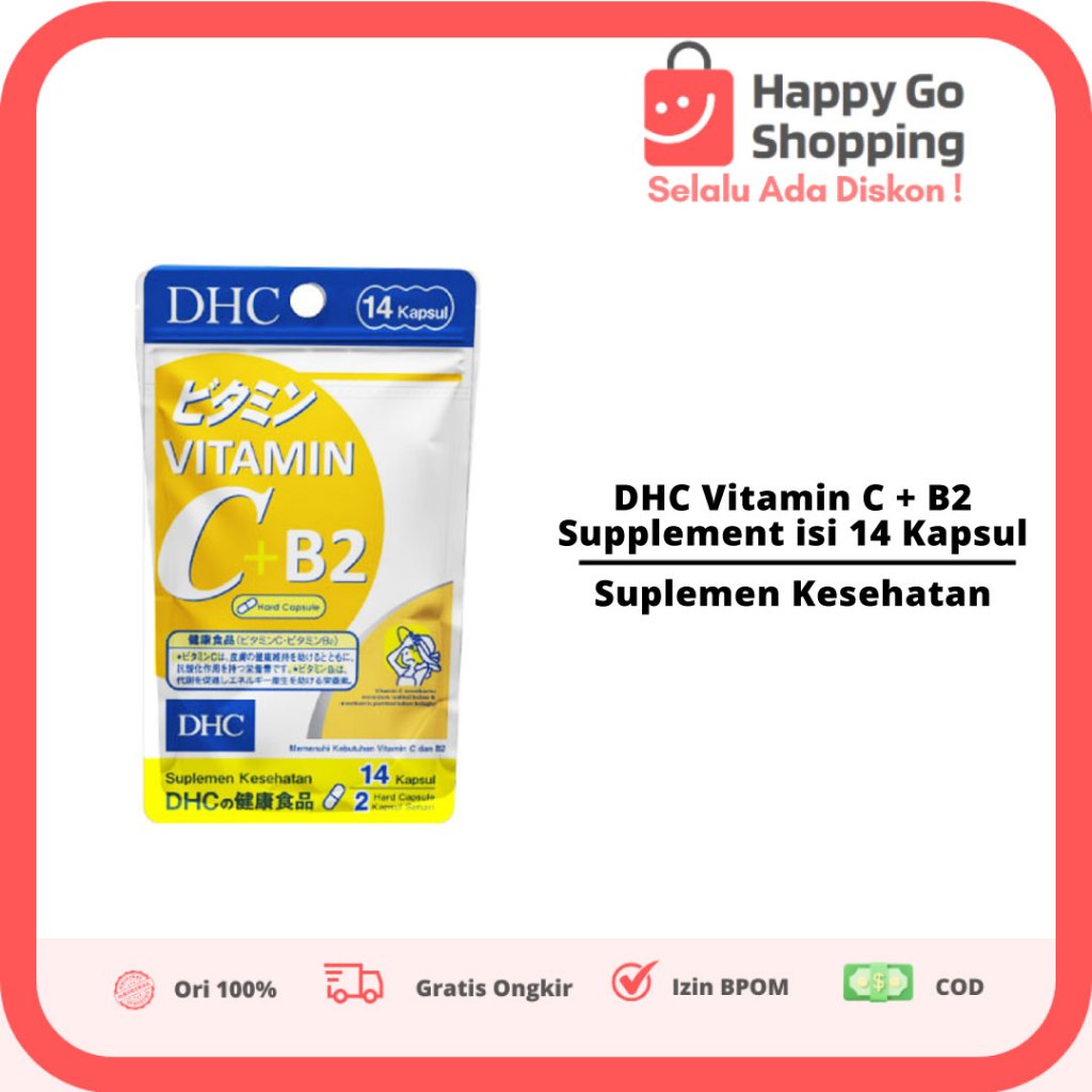 Jual DHC Vitamin C + B2 Supplement isi 14 Kapsul | Shopee Indonesia