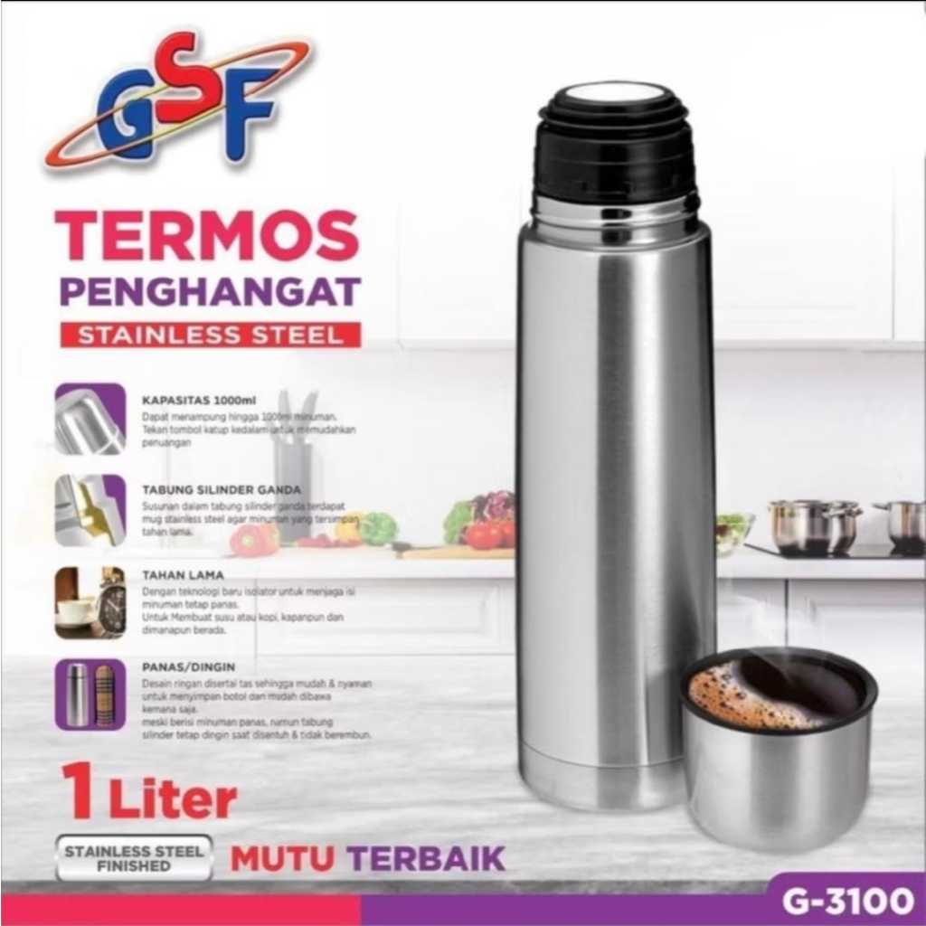 Jual Termos penghangat / Termos Kapsul GSF ukuran 1L, 750ml, 500ml ...