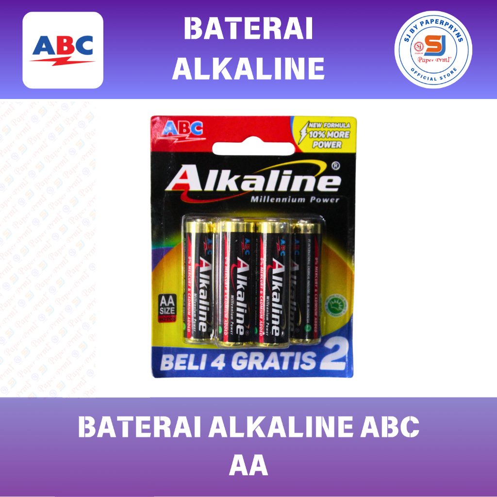 Jual Baterai Battery Alkaline ABC - AA (1 PACK ISI 6) | Shopee Indonesia