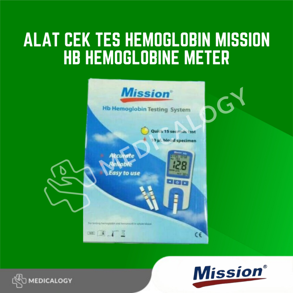 Jual Alat Cek Tes Hemoglobin MISSION Hb Hemoglobine Meter | Shopee ...