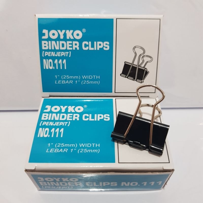 Jual Binder clip JOYKO NO.111 - Klip penjepit kertas | Shopee Indonesia
