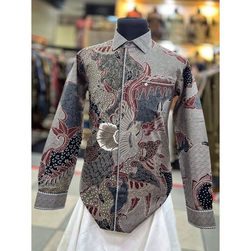Jual KEMEJA BATIK SMOCK COTTON SILK ATBM SUTRA PREMIUM @batik_berkah ...