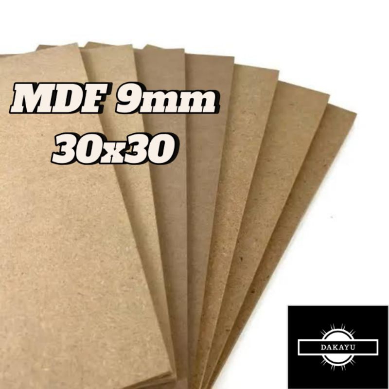 Jual Kayu papan MDF Board ketebalan 9mm ukuran 30x30 | Shopee Indonesia