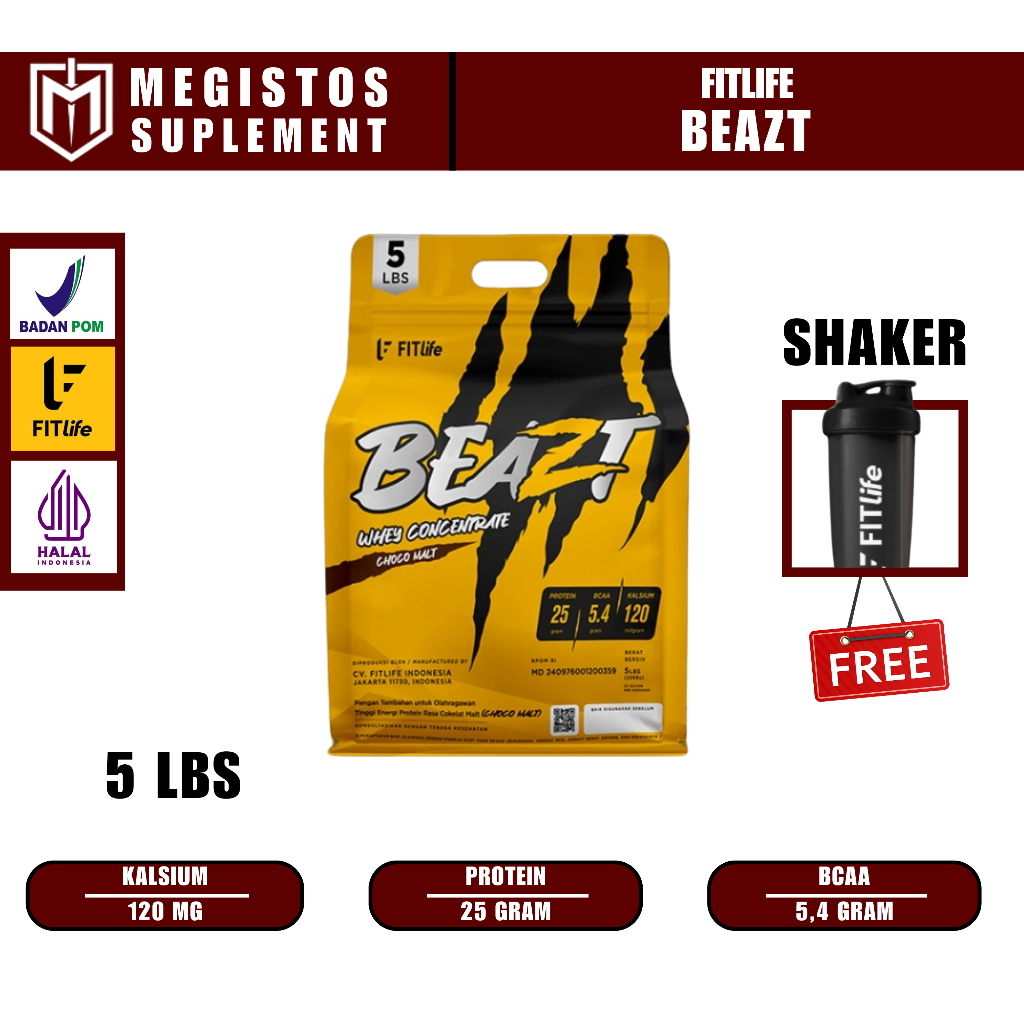 Jual Fitlife Beazt 5Lbs rasa CHOCO MALT | Shopee Indonesia
