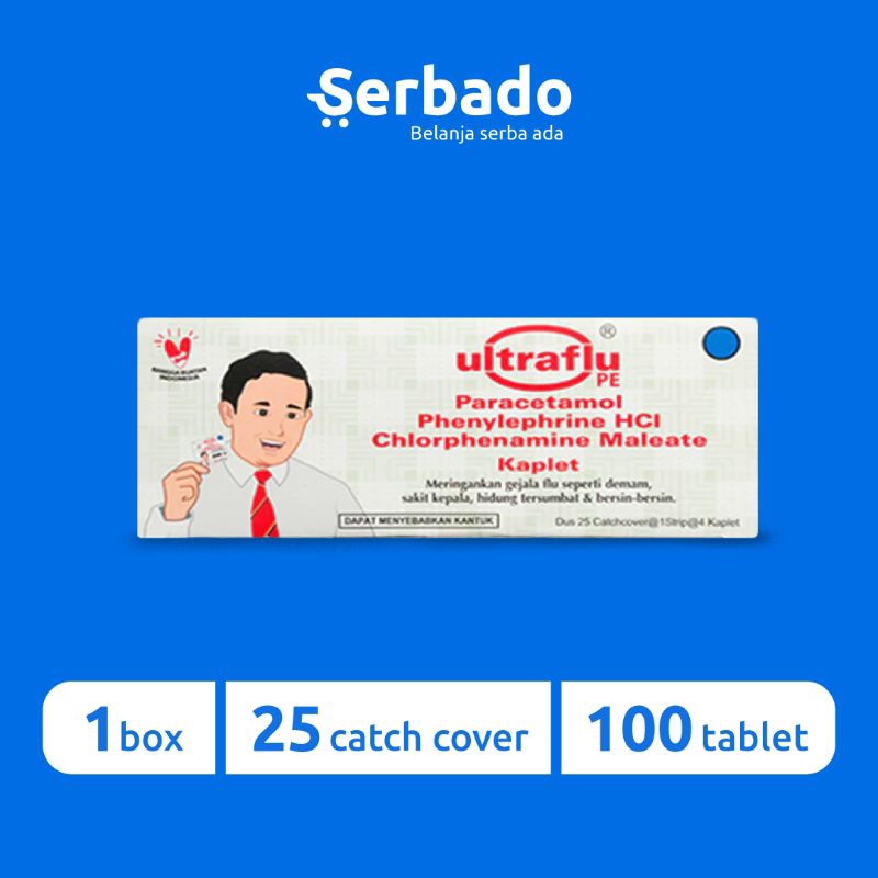 Jual Ultraflu PE Kemasan Catch Cover 1 Box (isi 25 catch cover ...