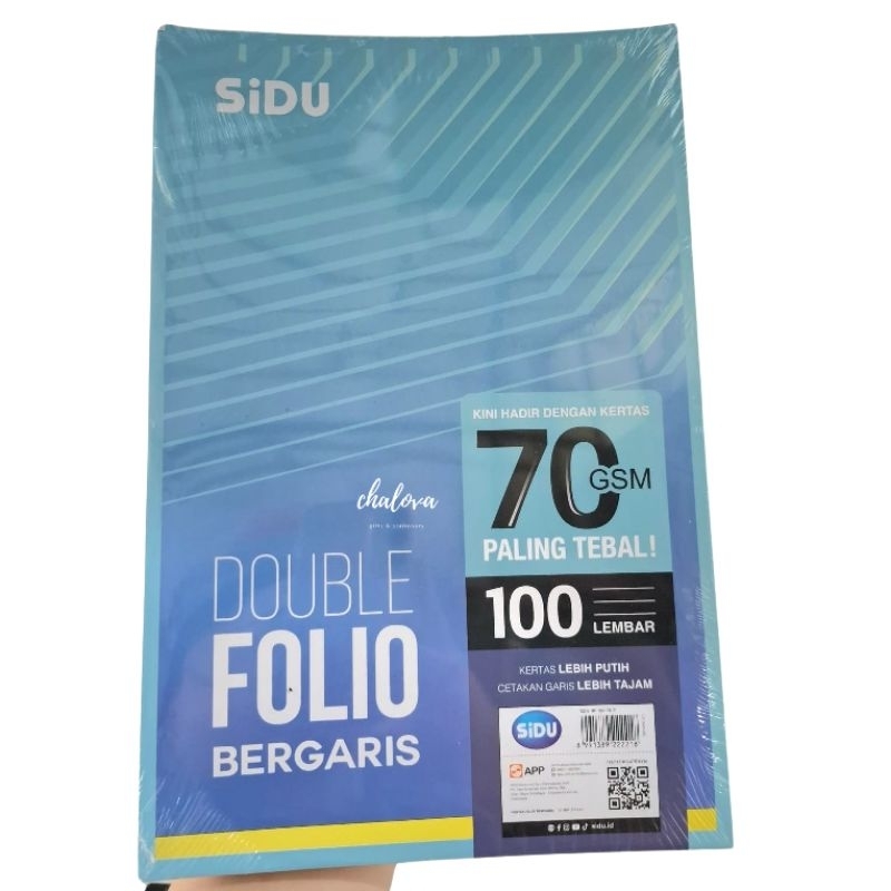 Jual [PAK] SIDU DOUBLE FOLIO 100 LEMBAR / DOUBLE FOLIO / KERTAS FOLIO ...