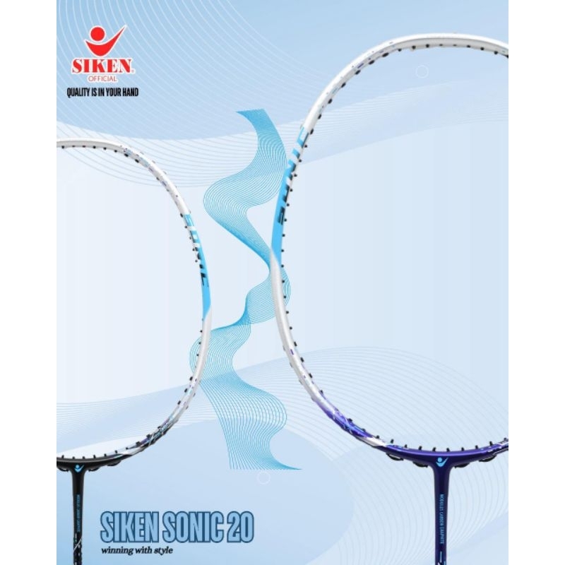 Jual siken Sonic 20 raket badminton 35lbs | Shopee Indonesia