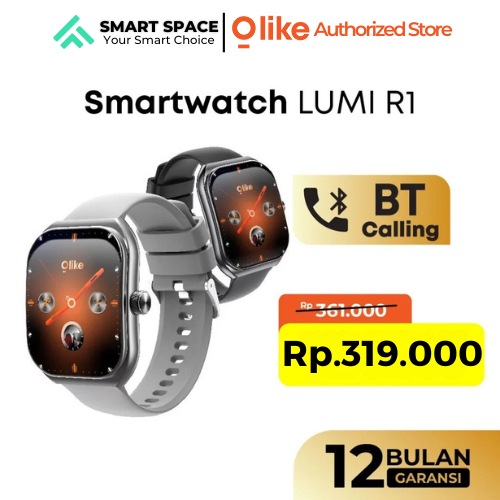 Jual [SPCE] OLIKE Smartwatch Lumi R1 Ultra Wide Curve 2.01 Inch HD ...
