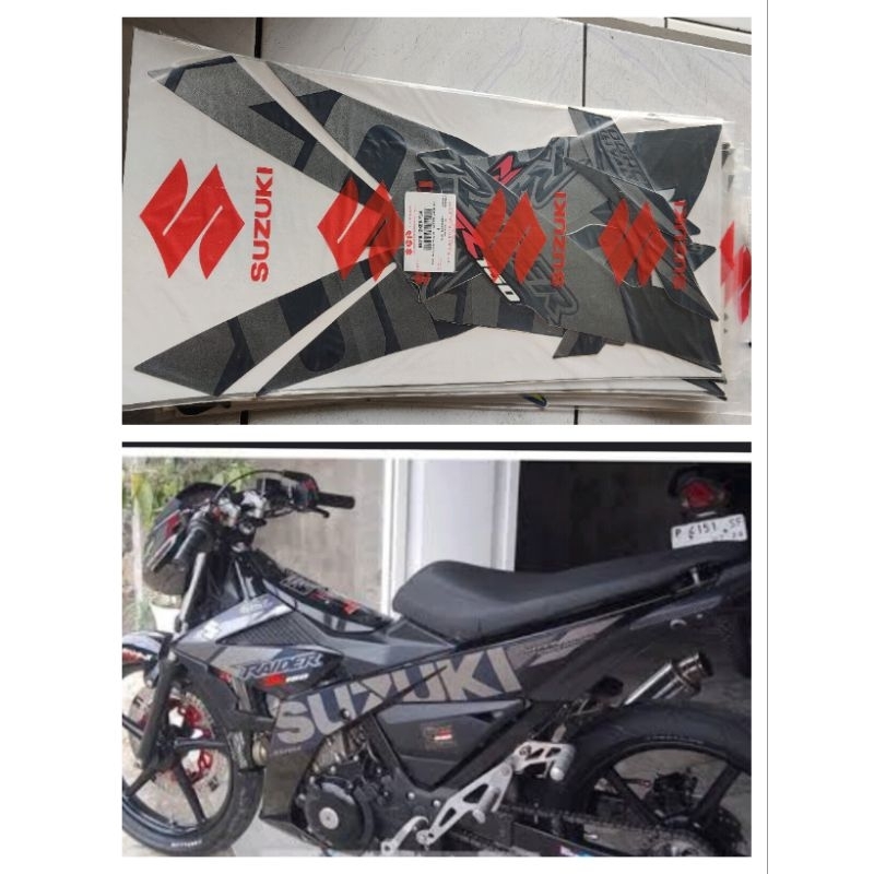 Jual striping set stiker sticker set met stellar blue biru dop doff ...