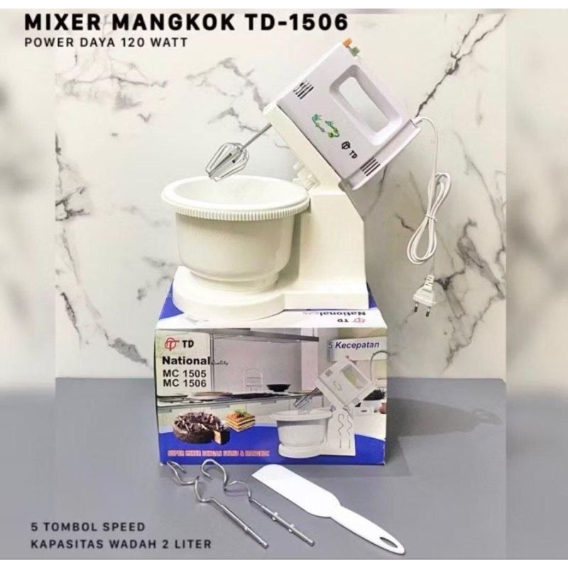 Jual Mixer Kue TD NationalMixer dengan tempat duduk beserta mangkoknya ...
