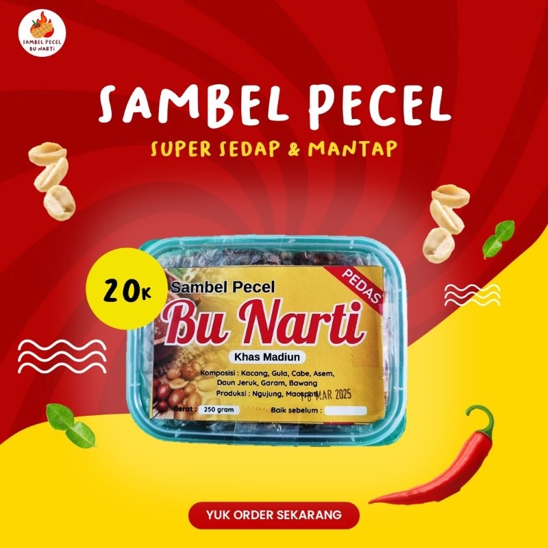 Jual Sambel Pecel Bu Narti Khas Madiun Sedap Mantap | Shopee Indonesia