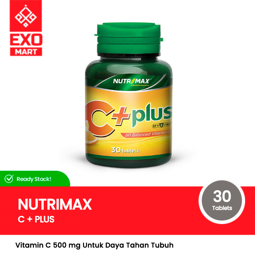 Jual Nutrimax - C + Plus Vitamin C 500 mg 30 Tablets | Shopee Indonesia