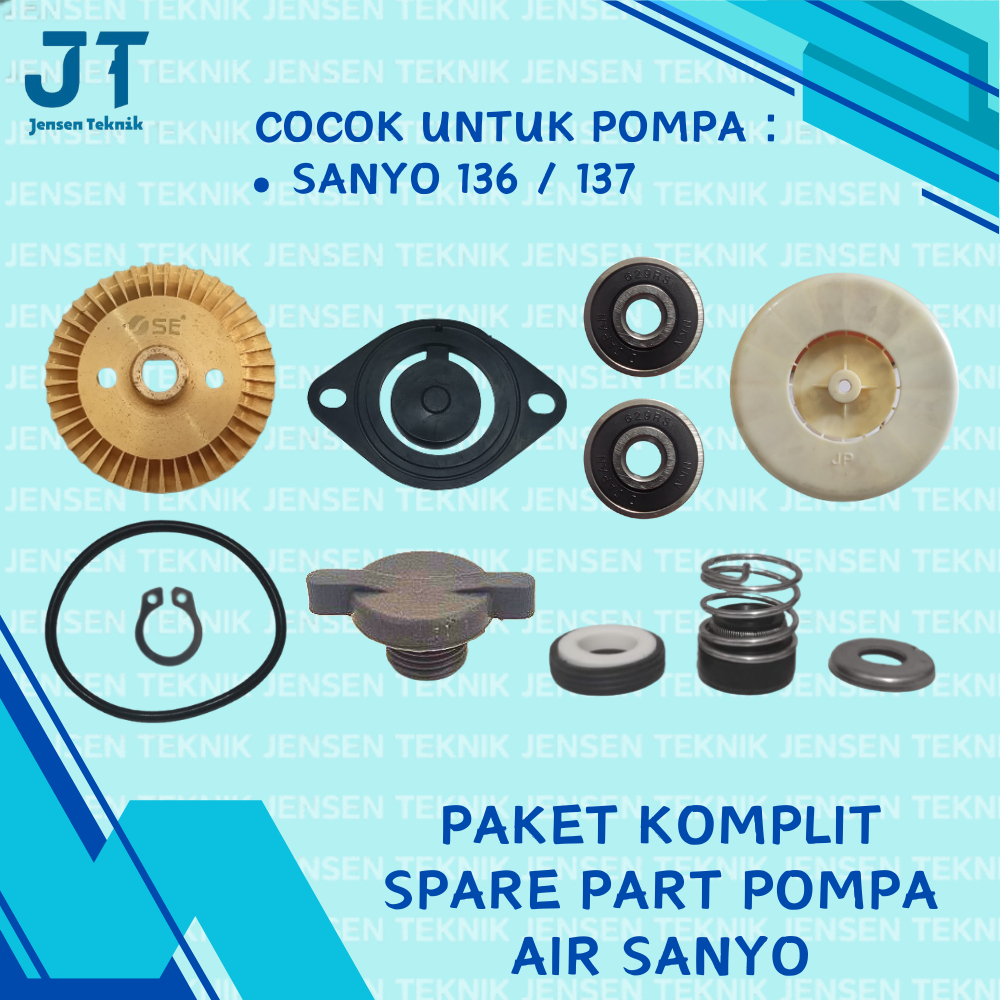 Jual Spare Part Pompa Air Sanyo 136/137 Paket Komplit | Shopee Indonesia
