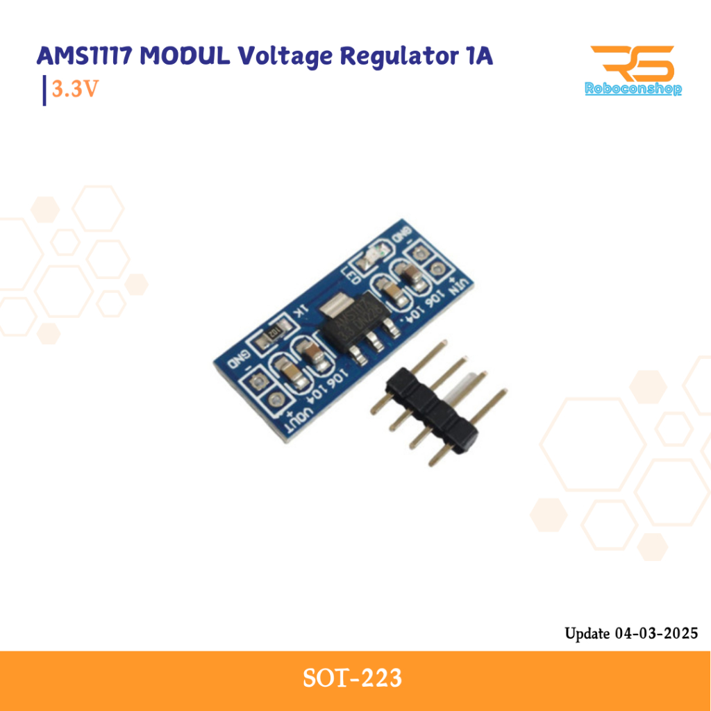 Jual AMS1117 SMD Voltage Regulator 1A SOT-223 - 3.3V Module | Shopee Indonesia