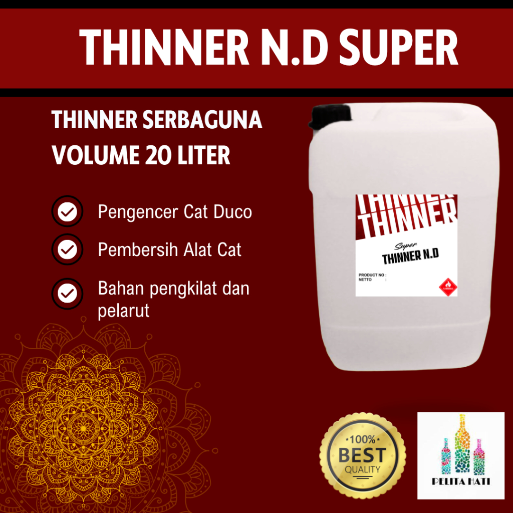 Jual Thinner ND SUPER 20 Liter - Thinner Serba Guna | Shopee Indonesia