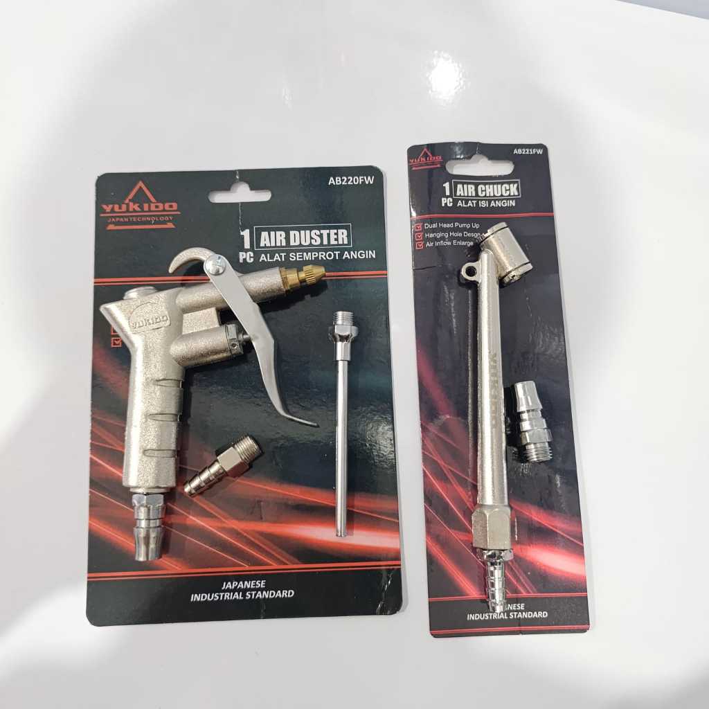 Jual PAKET PREMIUM Air Chuck + Air Duster Paket Isian Angin Semprotan Angin ban ELLKA Isi Angin ...