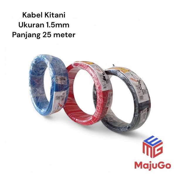 Jual Kabel Kitani NYA Ukuran 1.5mm Panjang 25 Meter | Shopee Indonesia