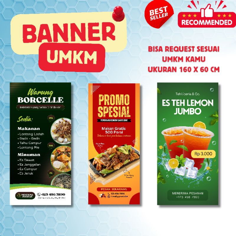 Jual CETAK BANNER SPANDUK JUALAN UMKM KAMU | CETAK + DESAIN | Shopee ...