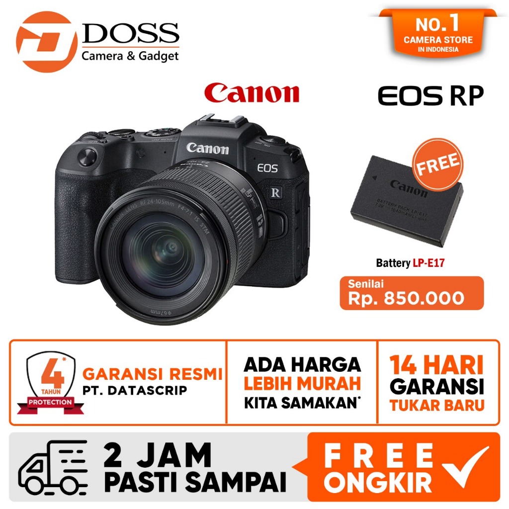 Jual Canon EOS RP kit 24-105mm STM Kamera Mirrorless / Canon Mirrorless ...