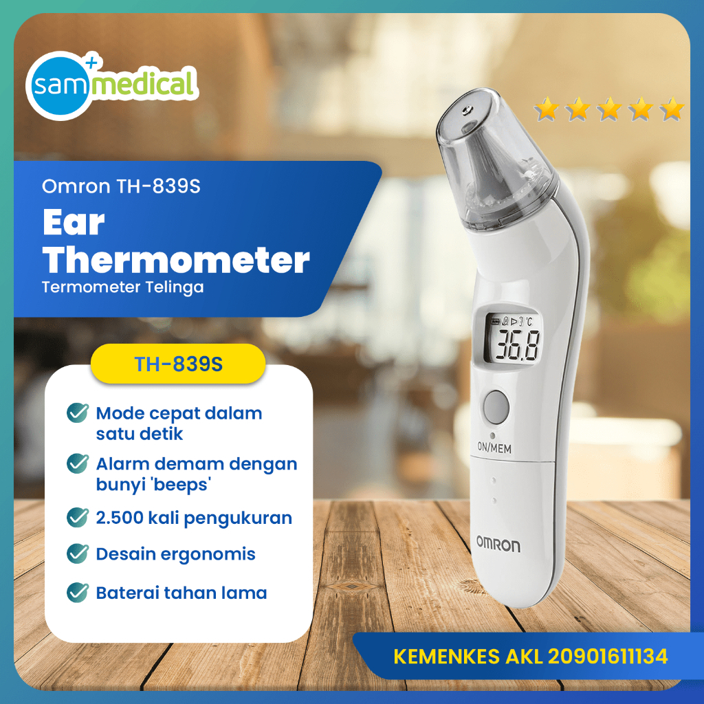Jual OMRON Termometer Telinga Digital - TH 839S / Ear Thermometer ...